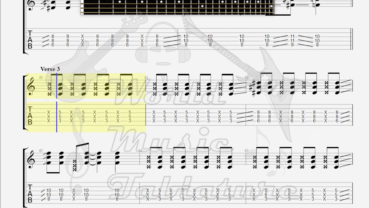 Faith No More From Out Of Nowhere GUITAR TAB - YouTube