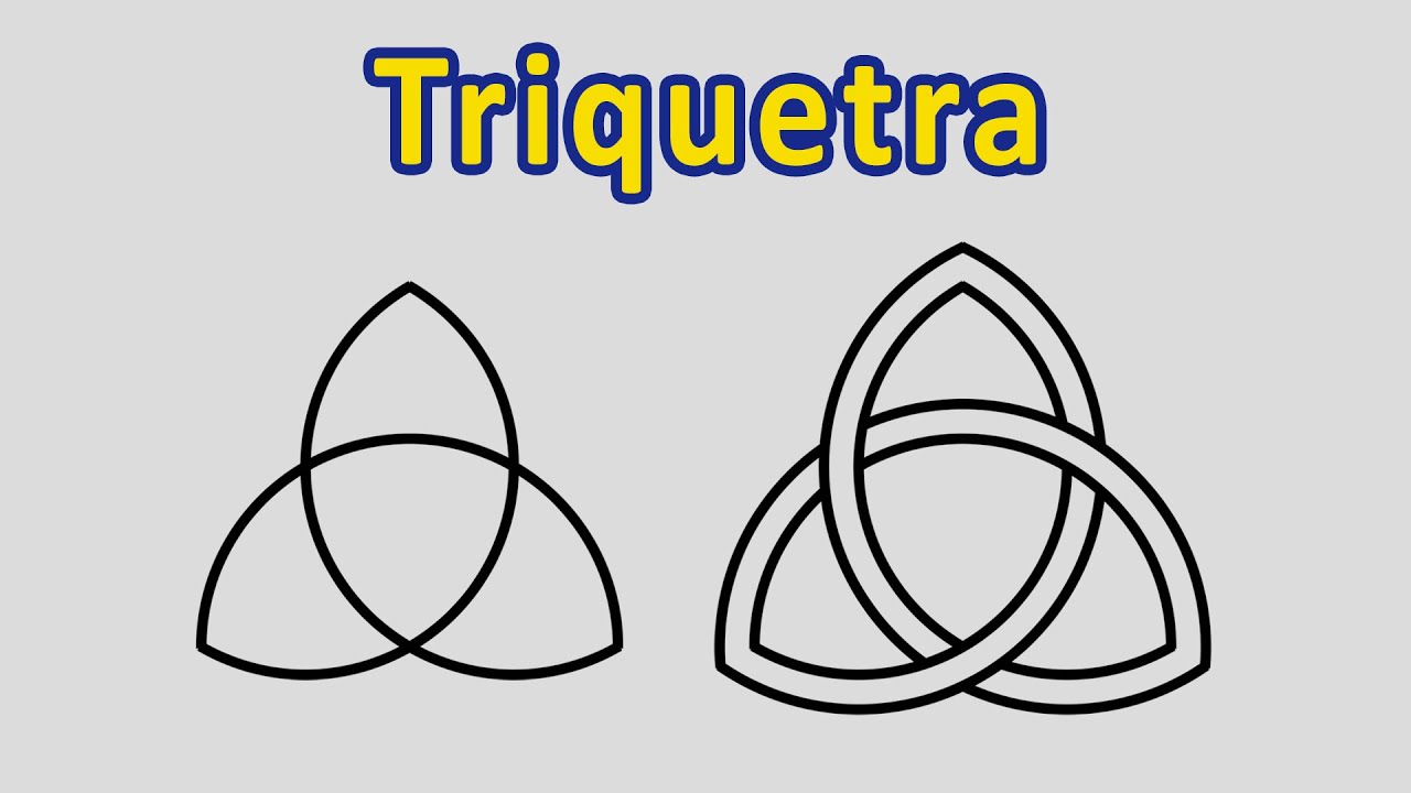 How To Draw Triquetra - Sacred Geometry - YouTube