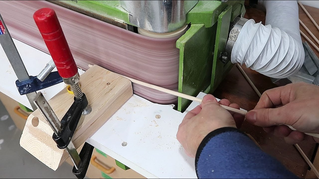 Making thin dowels (no jig required) - YouTube