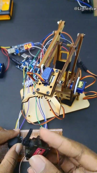 Simple DIY Robotiic Arm you can build. @ligience #arduino #robotics #diy #engineering # ...