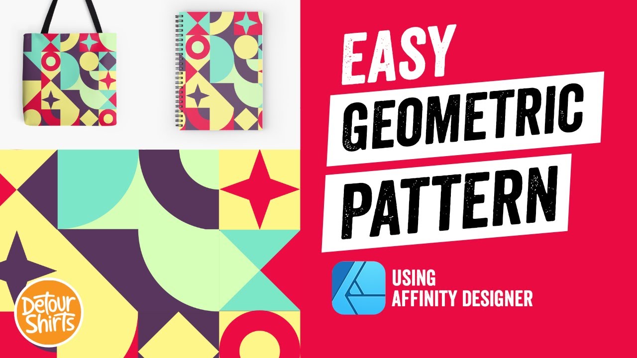 Easy Geometric Pattern Tutorial for Beginners in Affinity Designer ...