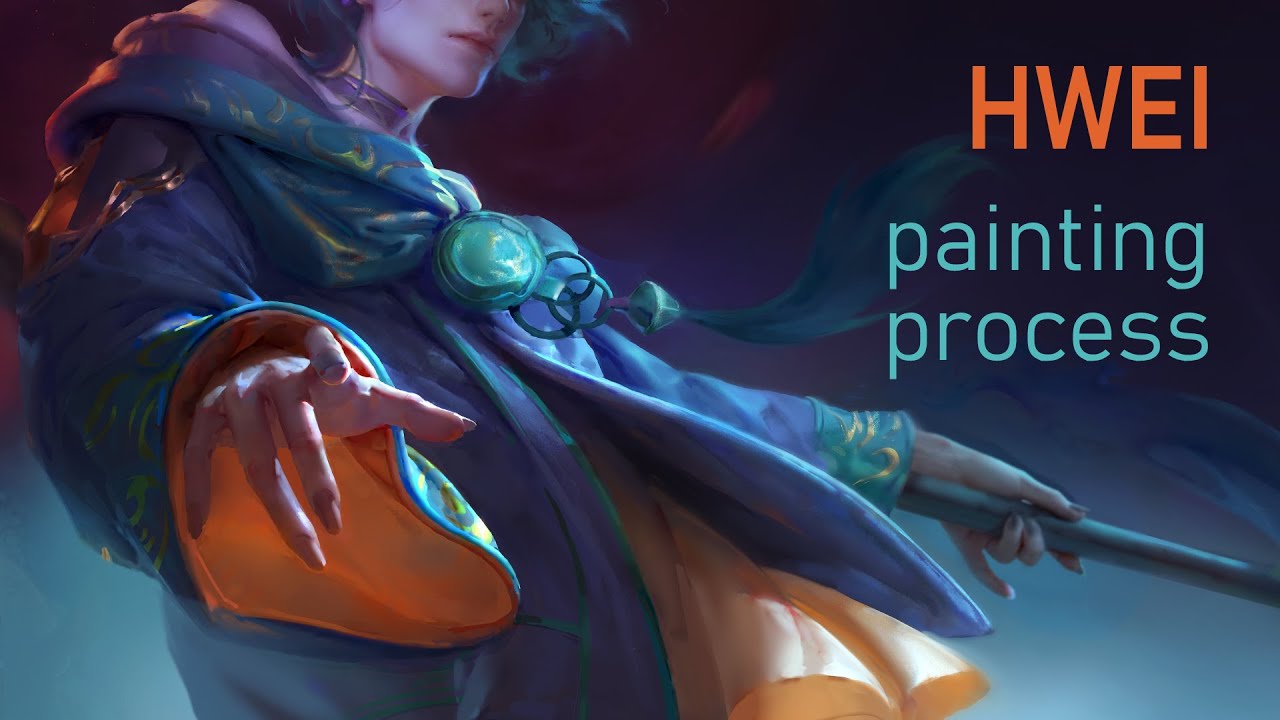 【Painting process】Hwei - YouTube