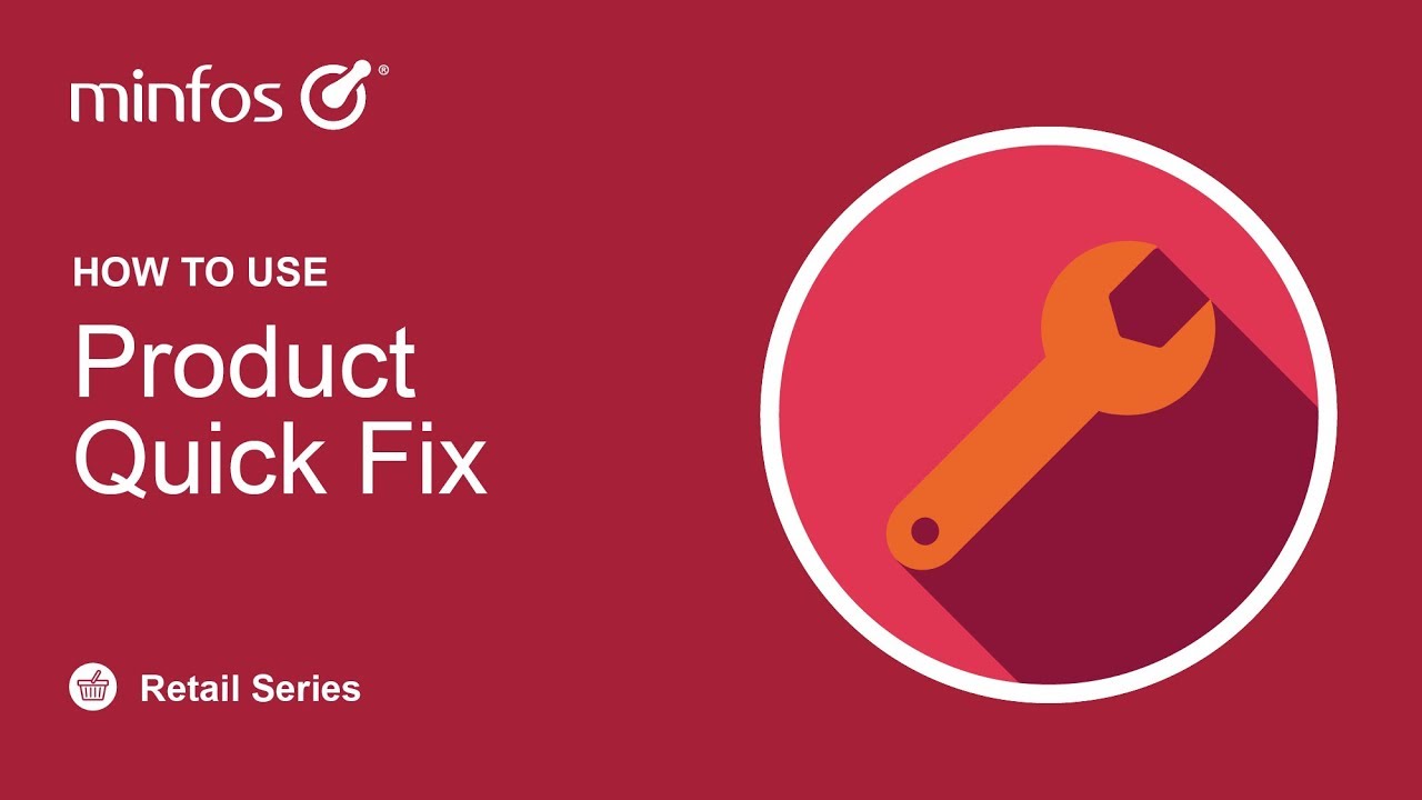 Minfos Product Quick Fix: detailed guide - YouTube