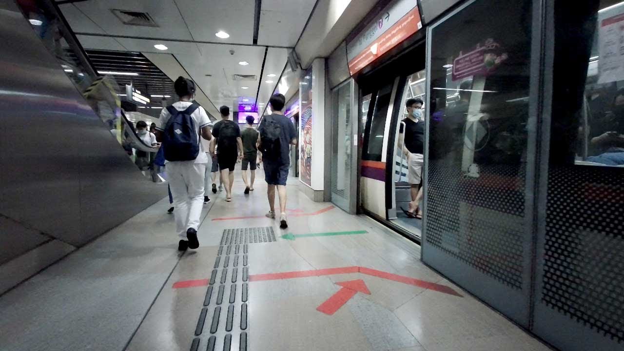 Singapore MRT ride from Little India to Serangoon, Nex 1 of 2 - YouTube