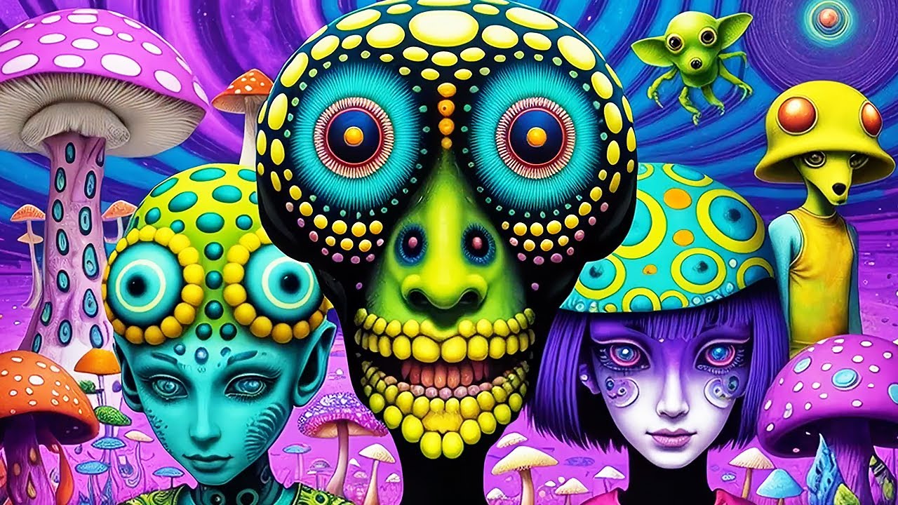 Psychedelic Dreams [Lofi Mix] - 4K AI Generated Trippy Visuals - YouTube