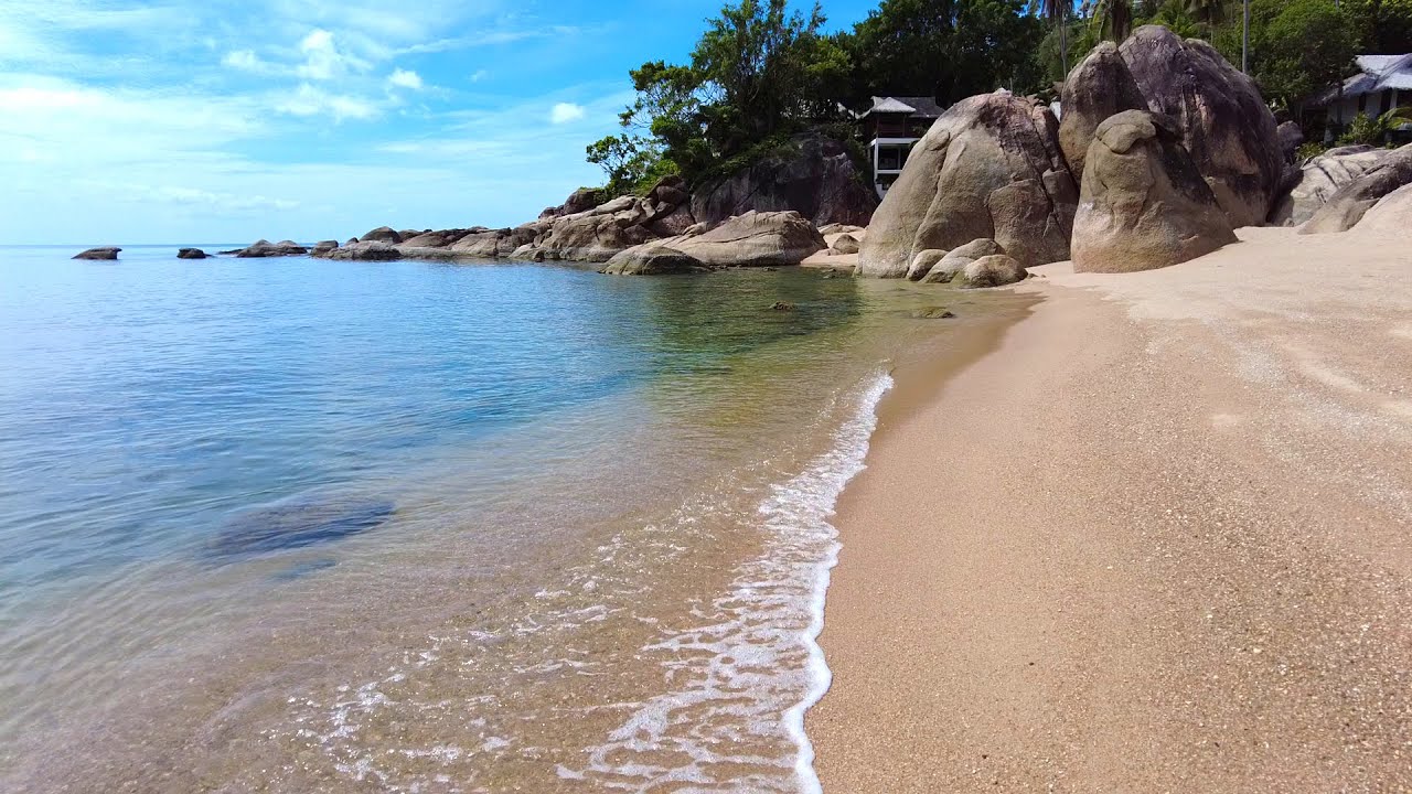 Relaxing waves - Coral cove Beach | Soothing Scenery on Koh Samui ...