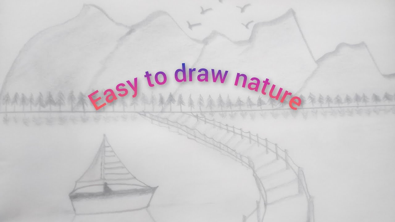 👌relaxing# easy to draw natural 😱👍 - YouTube