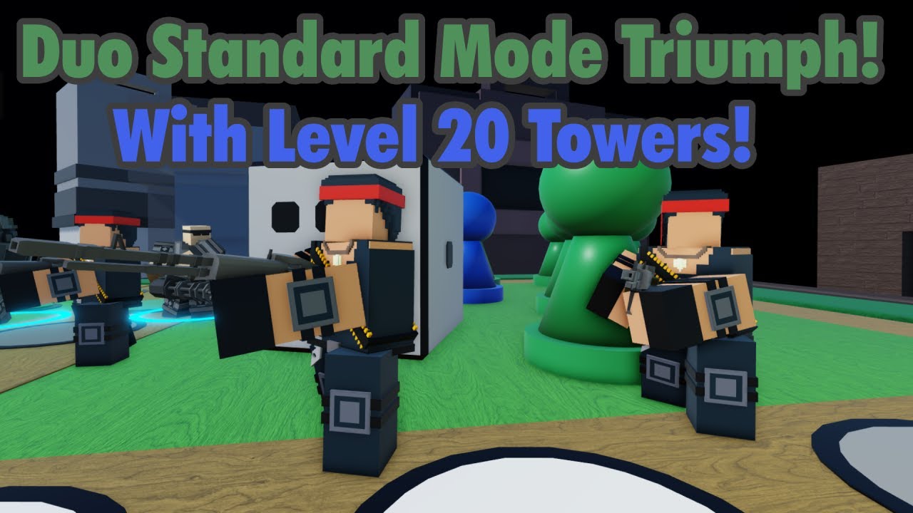 Master Tower Defense Duo Standard Mode With Level 20 Towers! - YouTube