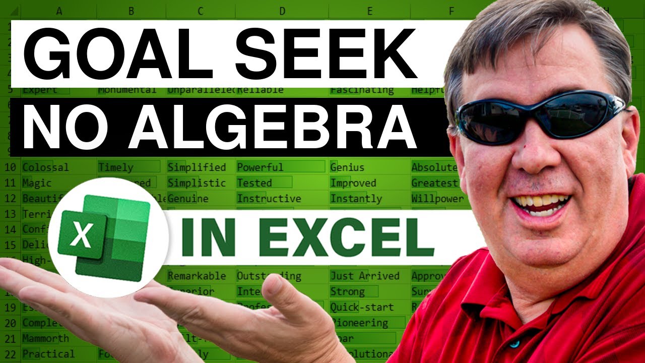 Excel - You Can Do Goal Seek In Excel And Kiss Algebra Goodbye ...