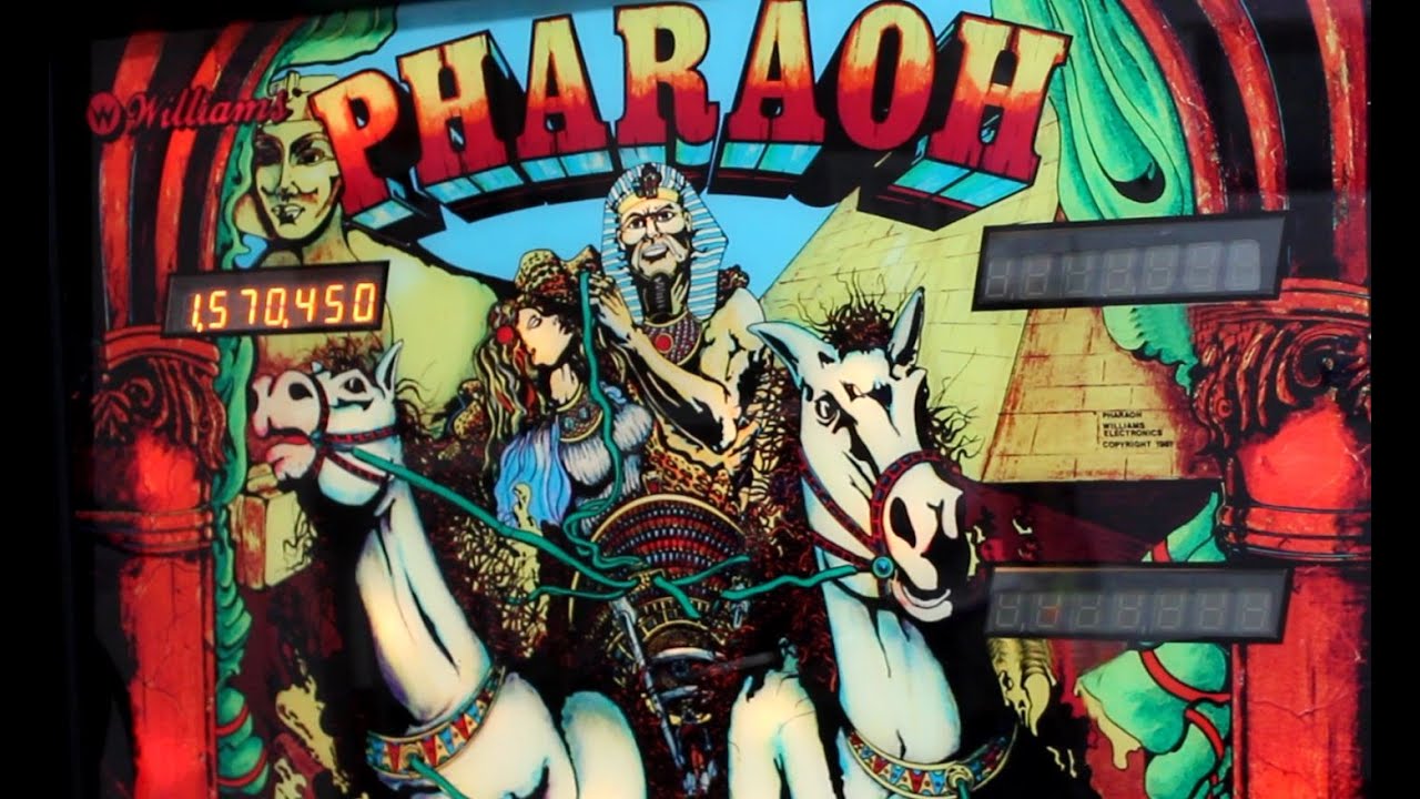 1981 Williams PHARAOH pinball machine - YouTube