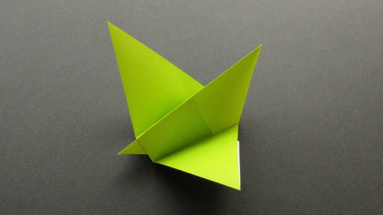 【折り紙】ウグイス(鶯)【origami】Japanese nightingale - YouTube