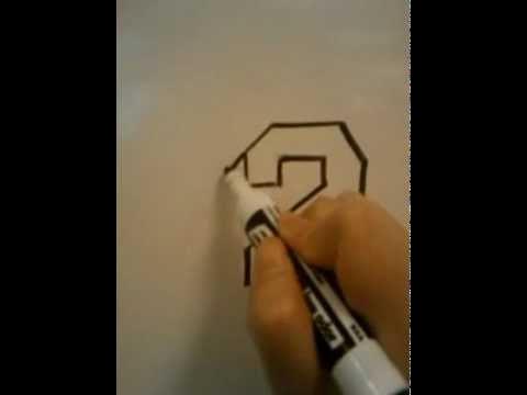 HOW TO DRAW 3D NUMBERS (2) - YouTube
