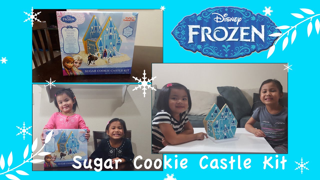 DISNEY FROZEN SUGAR COOKIE CASTLE KIT DIY - YouTube