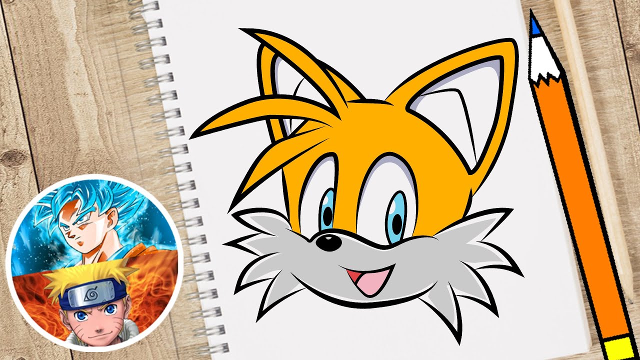 COMO DIBUJAR A TAILS FÁCIL PASO A PASO - YouTube