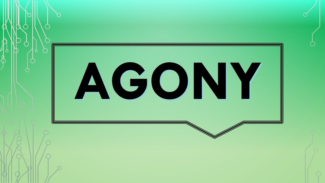 Agony: One Word Definition: What is Agony? - YouTube