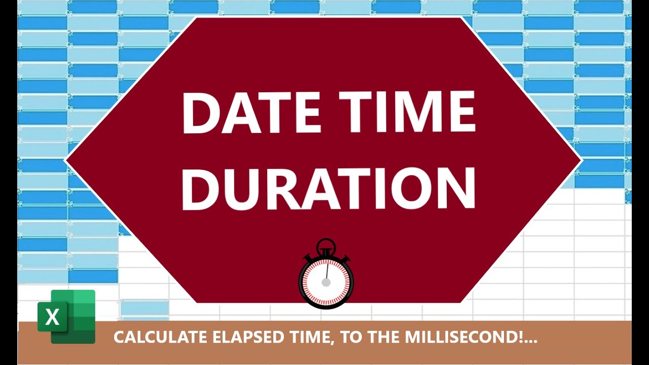 Time Difference In Excel Millisecond Accuracy YouTube Time Difference In Excel Millisecond Accuracy YouTube