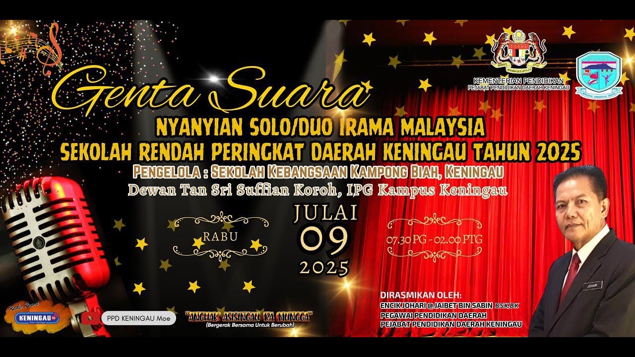 MAJLIS GENTA SUARA NYANYIAN SOLO/DUO IRAMA MALAYSIA SEKOLAH RENDAH PERINGKAT DAERAH KENINGAU ...