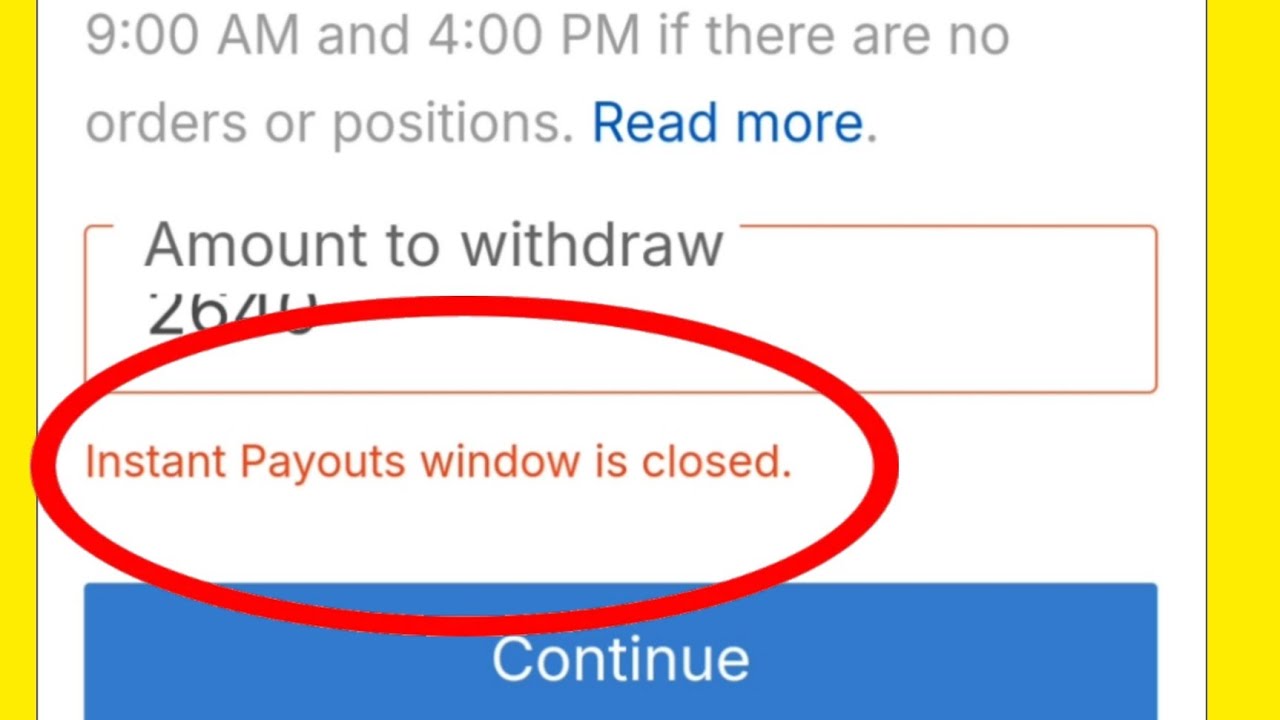Instant payout window is closed zerodha problem solve - YouTube