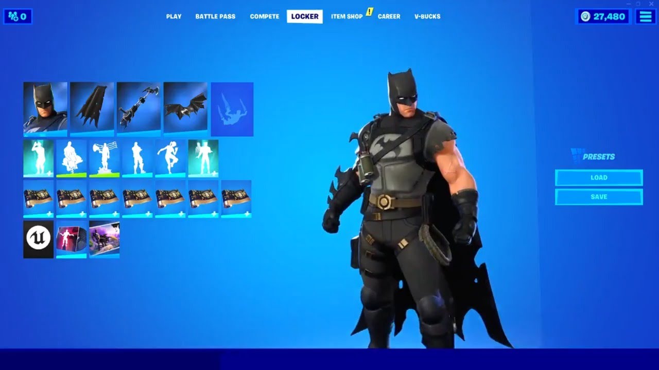 Batman Zero Point Bundle Showcase in Fortnite - Batman Zero Point Skin ...