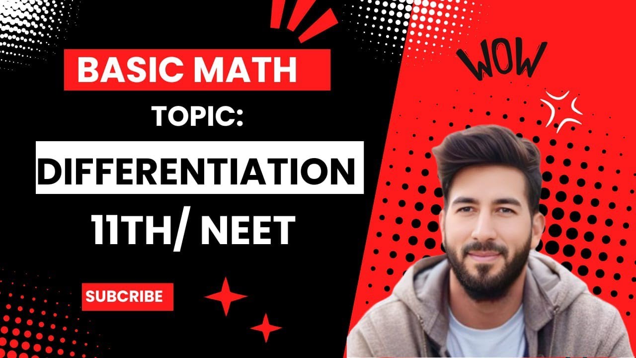 Mathematical tools /Differentiation/ basic mathematics - YouTube