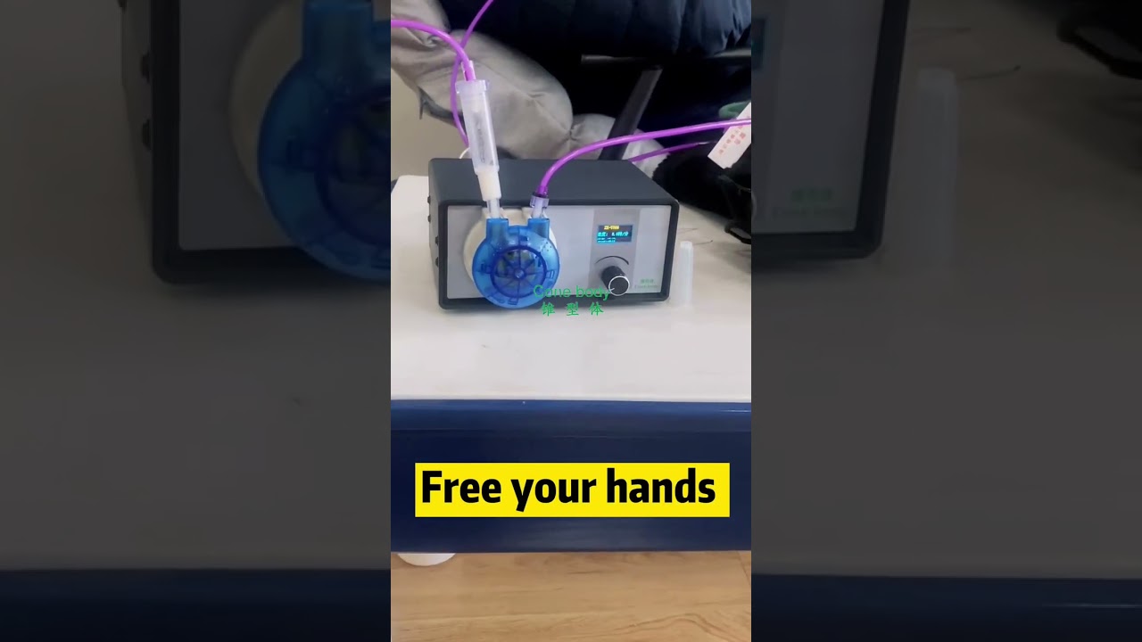 Auto Feeding Pump for Home care use with Nasogastric Tube - YouTube