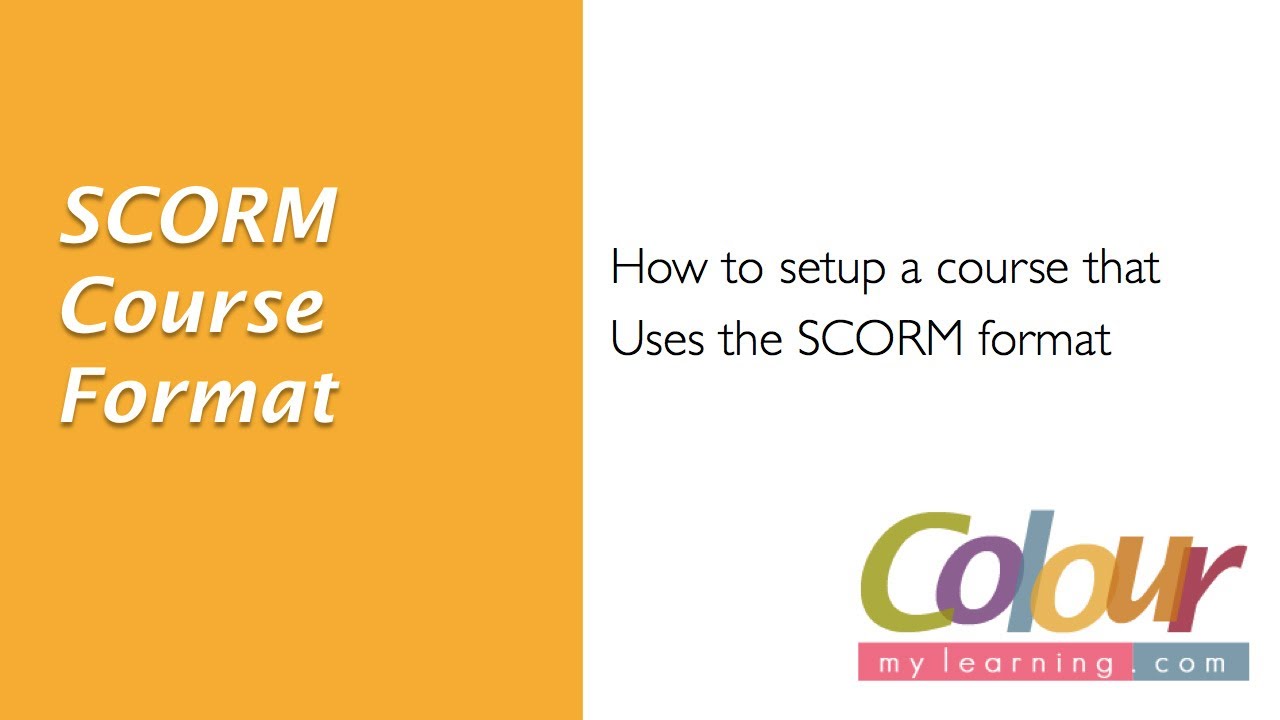 Video 2-2: SCORM Course Format - YouTube