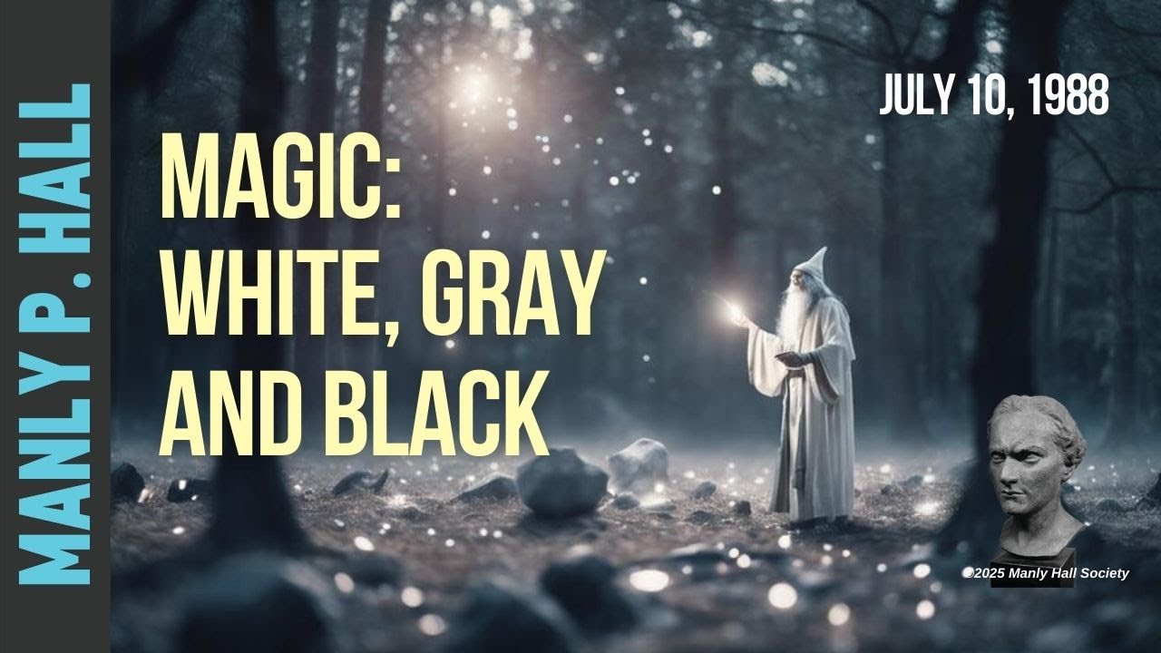 Manly P. Hall | Magic: White, Gray and Black - YouTube