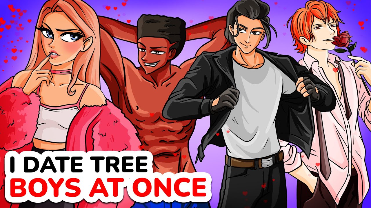 I DATE TREE BOYS AT ONCE - My Secret Story Animated - YouTube