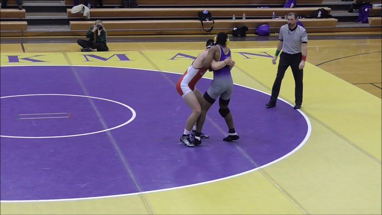 Ian Cote Wrestles at Hickman Dual 2017 - YouTube