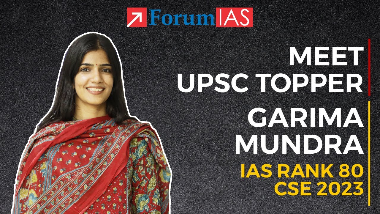 IAS Topper Garima Mundra | IAS Rank 80 | UPSC CSE Topper 2023 ...