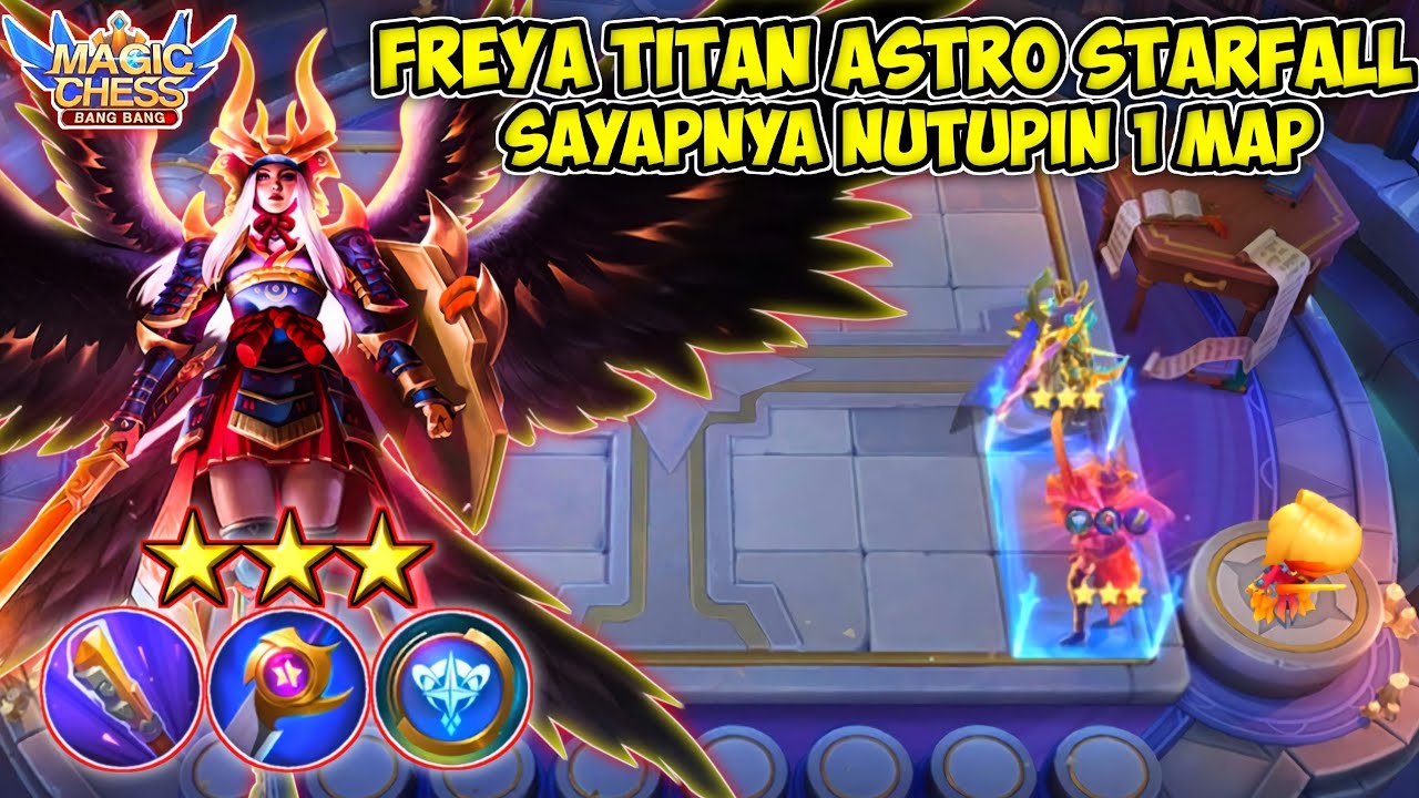 FREYA TITAN ASTRO STARFALL. COMMANDER MINI LING SKILL 2. COMBO MAGIC ...