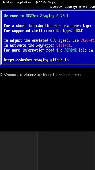 mount c in dosbox - YouTube