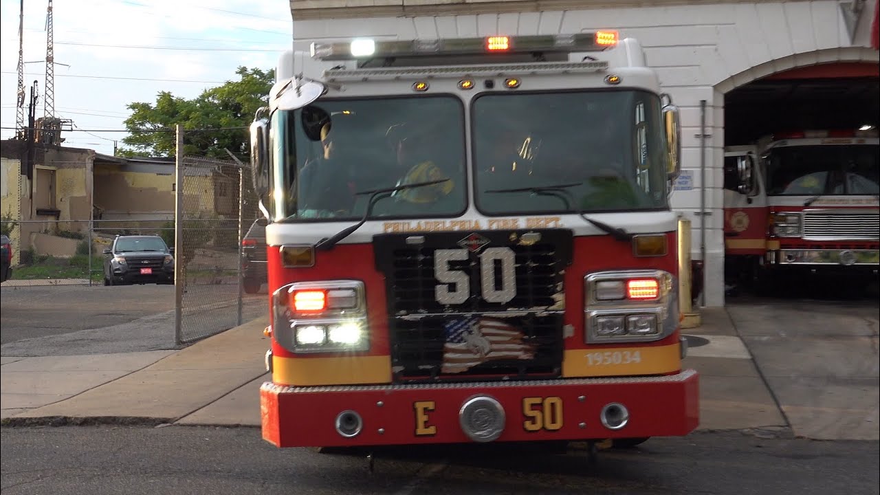 Philadelphia Fire Department Engine 50 Responding - YouTube
