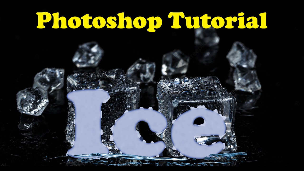 Photoshop ICE Text tutorial step by step | Abobe Photoshop Effects ...