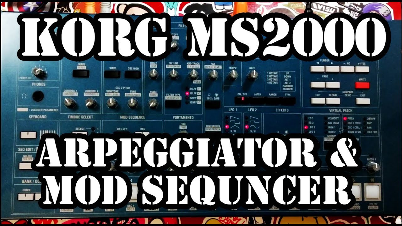 Korg MS2000 Arp + Mod Sequencer Tutorial - YouTube