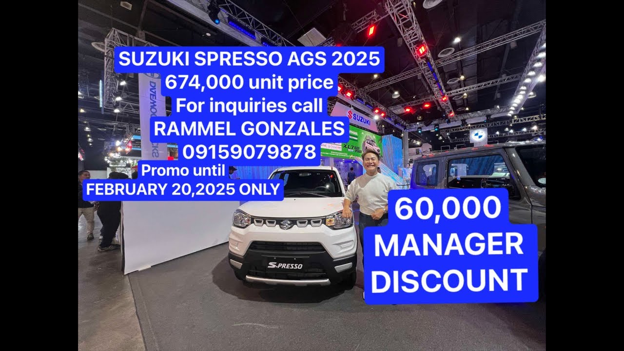 Usap Tayo bagsak presyo para sa Suzuki spresso AGS 2025 model all color ...