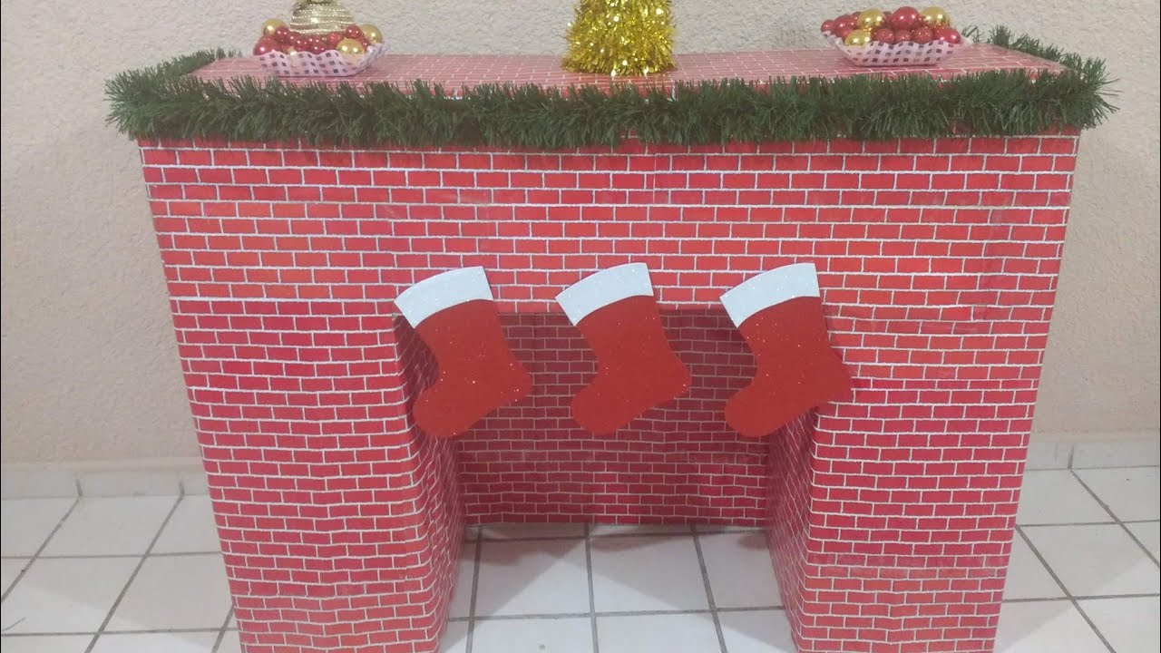DIY: Chimenea con cajas de cartón - YouTube