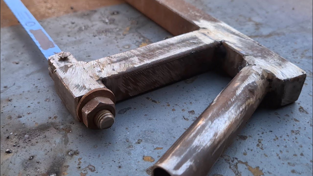 How to make a simple metal cutting tool, iron cutting tool - YouTube