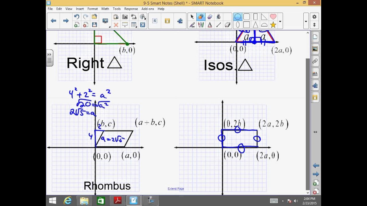 Honors Geometry: 9-5: The Distance Formula - YouTube