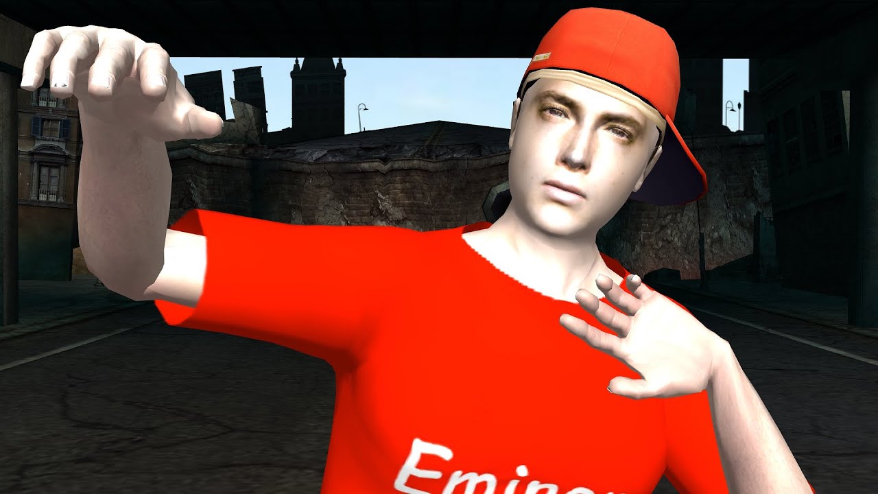 EMINEM RAPPING ♫♫♫♫♫ THE REAL SLIM SHADY at the COMBAT STAGE - Animated ...
