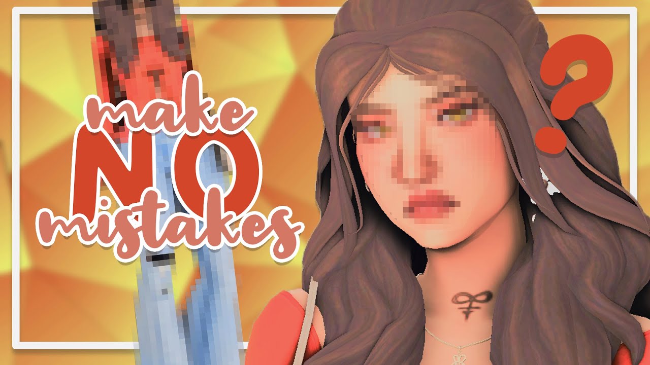 Can I make a sim without making ANY mistakes? | The Sims 4 - YouTube