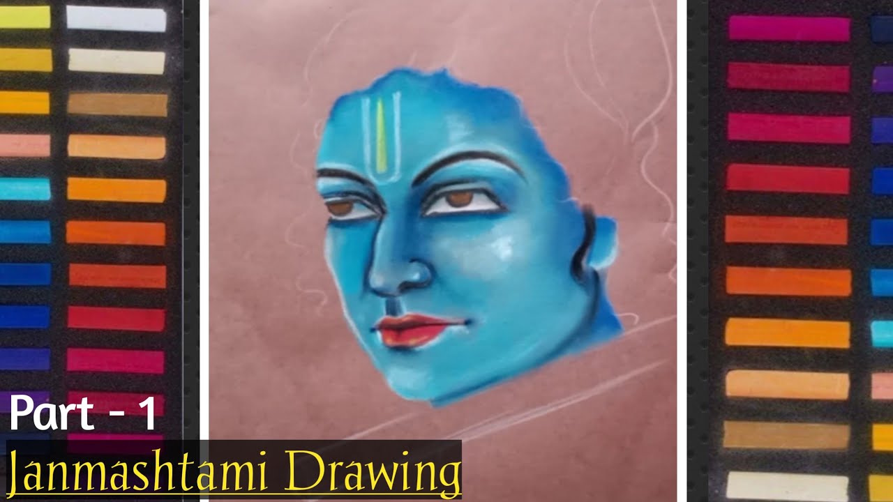 Janmashtami Drawing Very Easy for Beginners | How to Draw Janmashtami ...