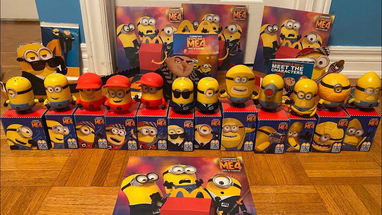 Despicable Me 4 Happy Meal Toys Unboxing - YouTube