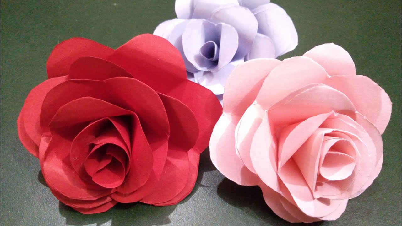 Beautiful Rose flower Making|Gulab ka phool banane ka easy tarika ...