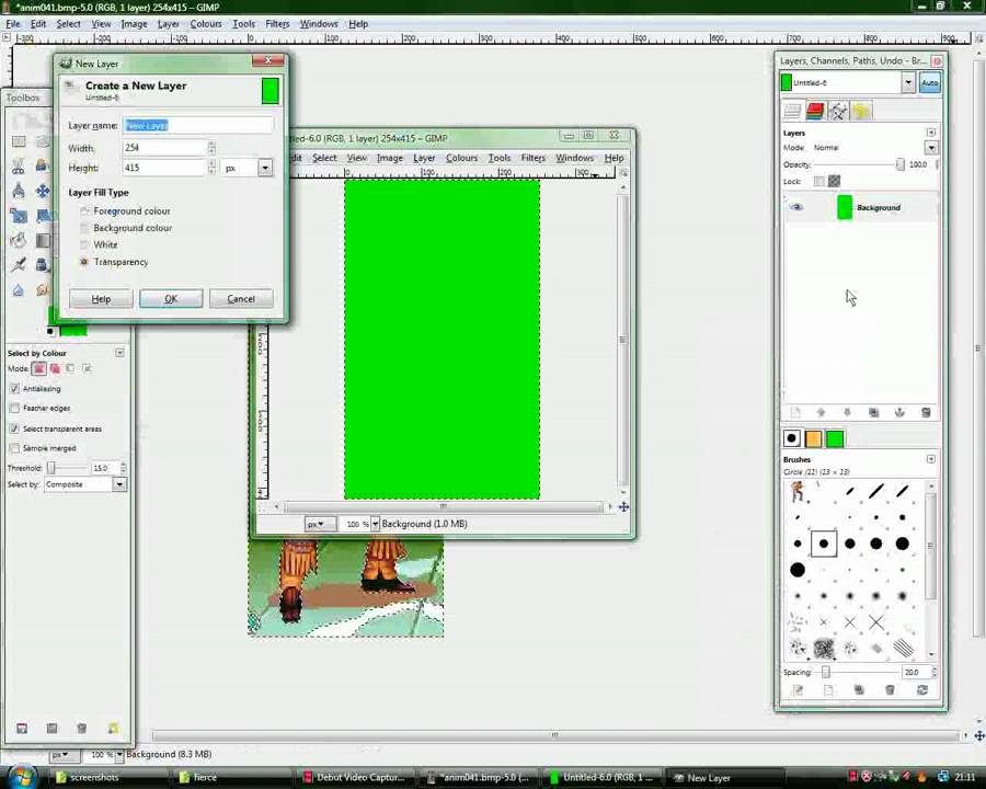 Hyper Street Fighter II - T.Hawk sprite cleaning in The Gimp - YouTube