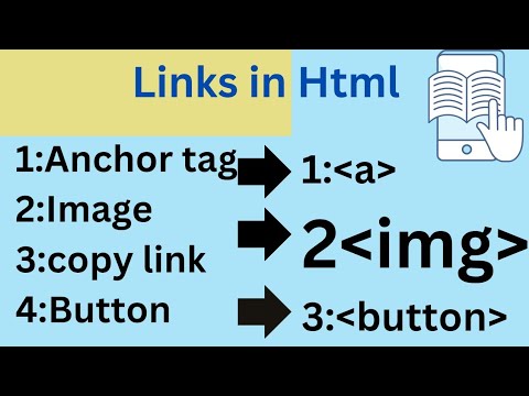 How to use image as a link and button as a link in html - YouTube