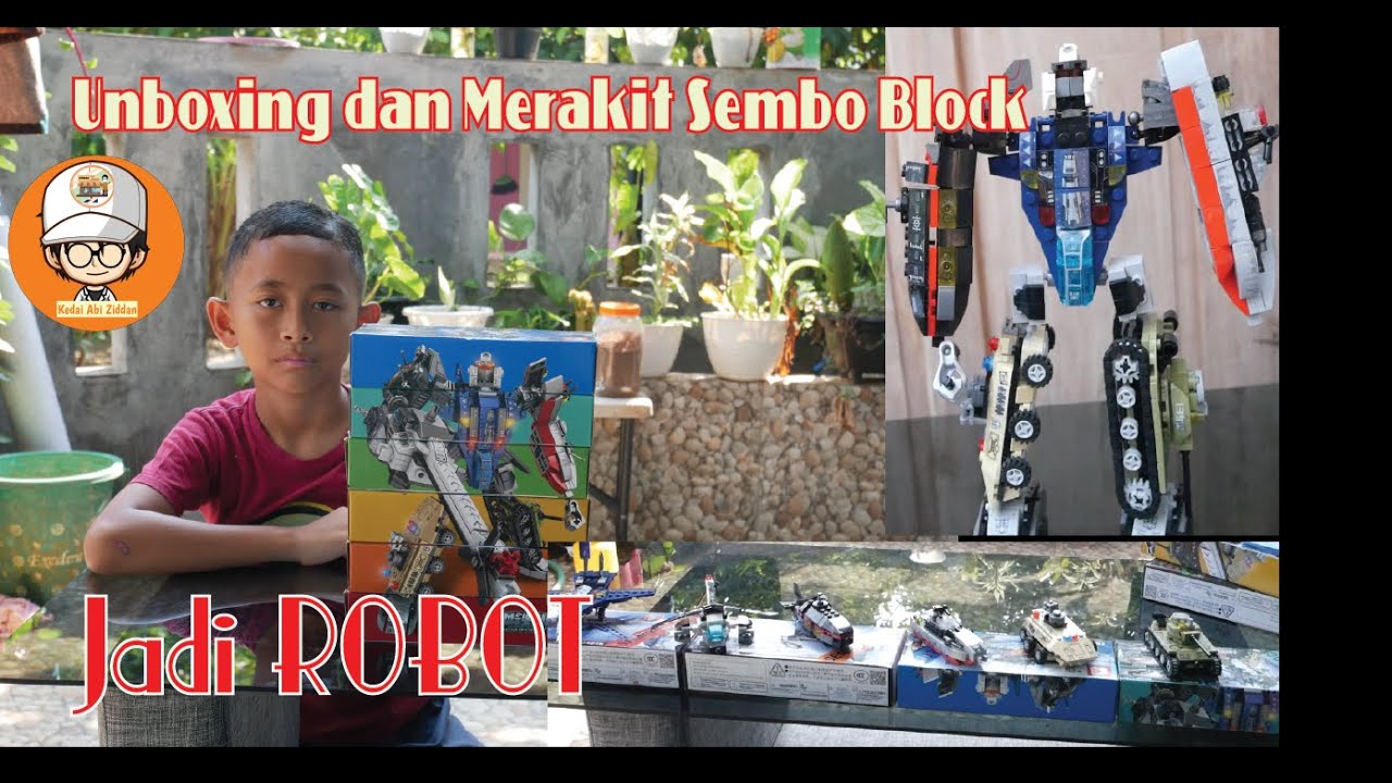 Unboxing dan Merakit Sembo block / Lego Murah menjadi Robot - YouTube