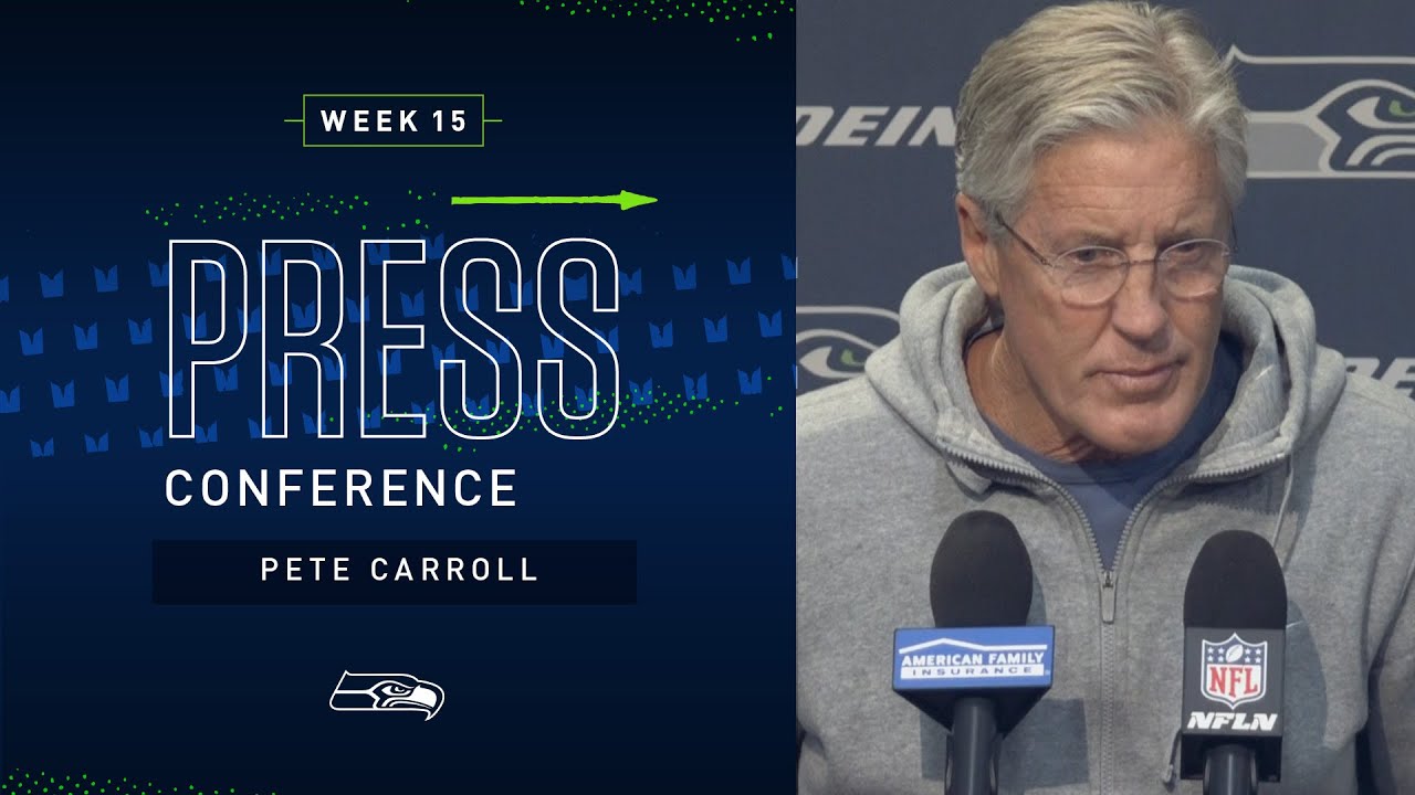 Head Coach Pete Carroll Week 15 Monday Press Conference | 2019 Seattle ...