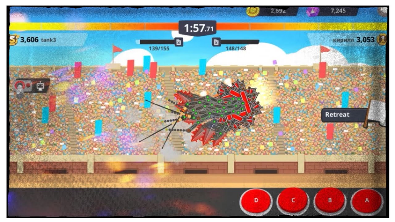 Finally I went to the stadium!!!!! | super tank rumble - YouTube