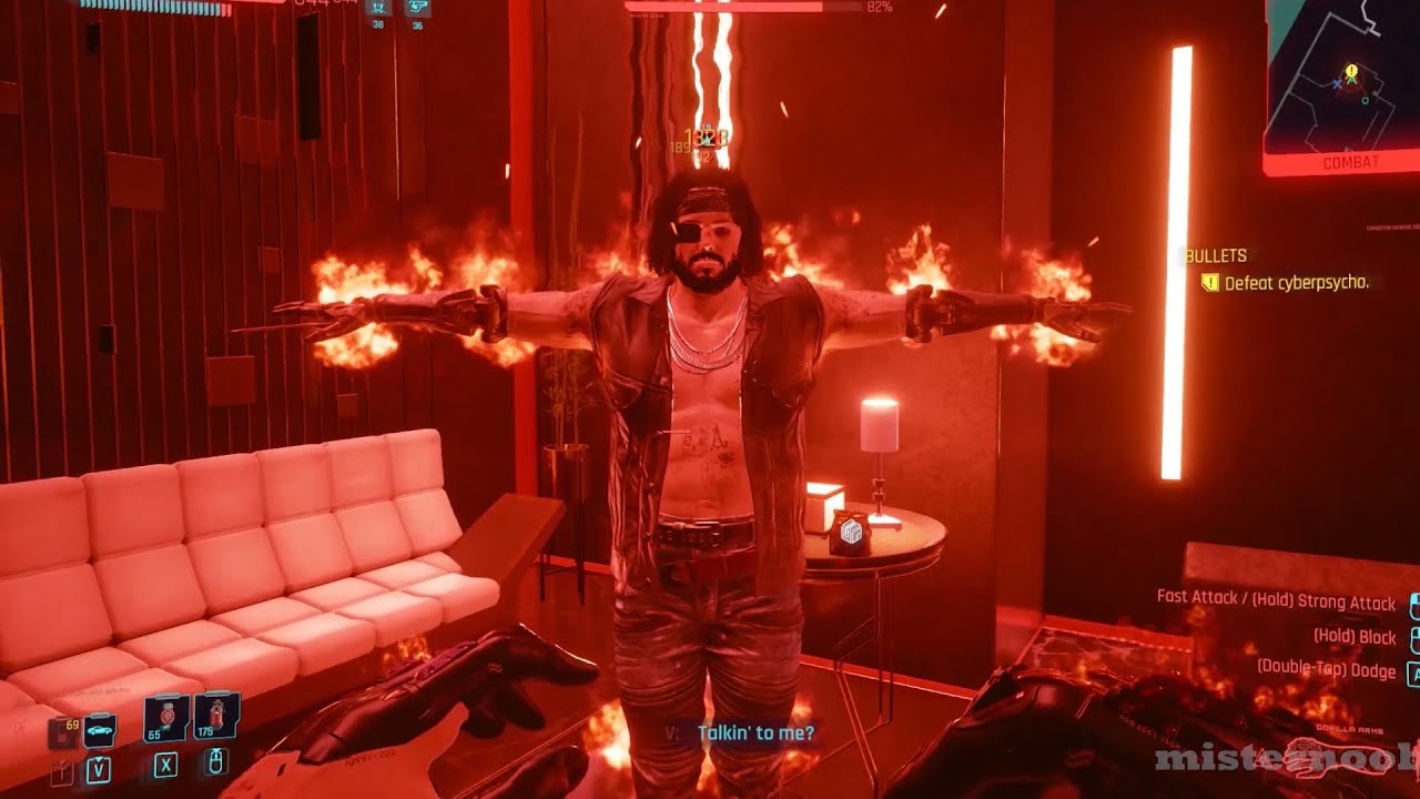 MaxTac vs ONE Cyberpsycho - Cyberpunk 2077 - YouTube